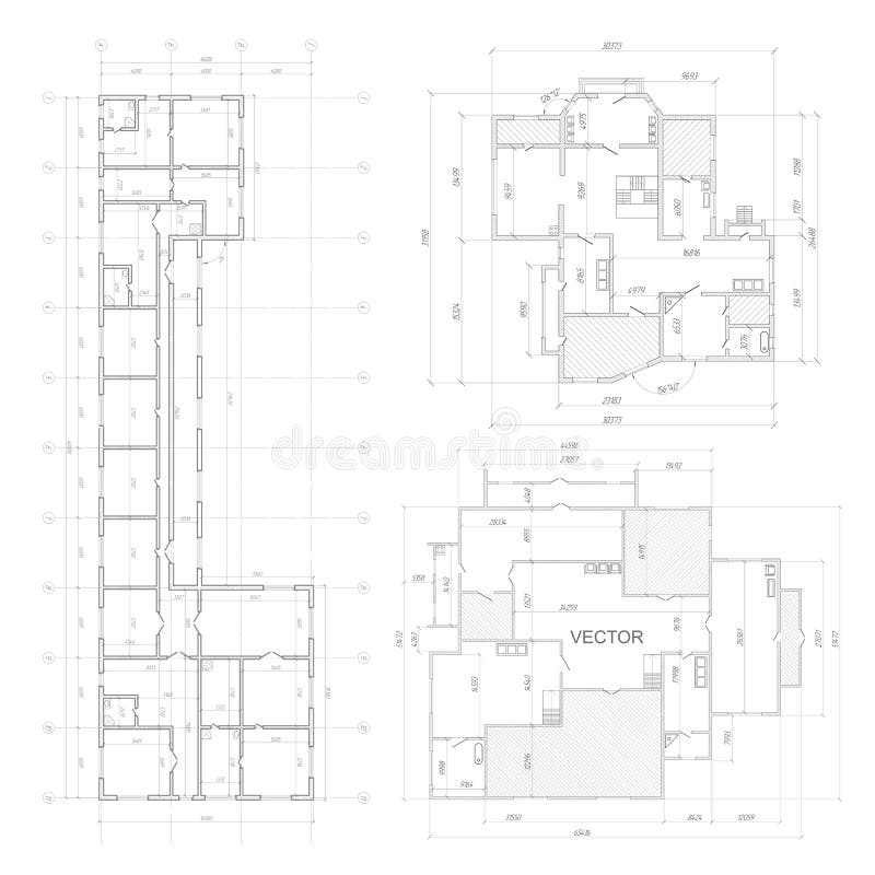 Architectural Plan,technical Project .House Plan Project .Engineering ...