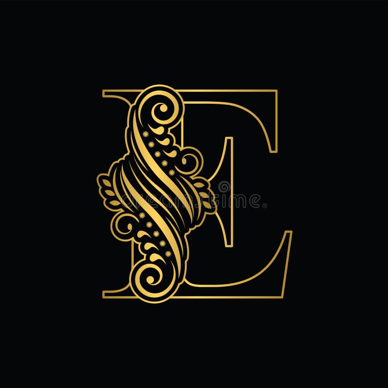Gold Letter E Stock Illustrations – 3,573 Gold Letter E Stock ...