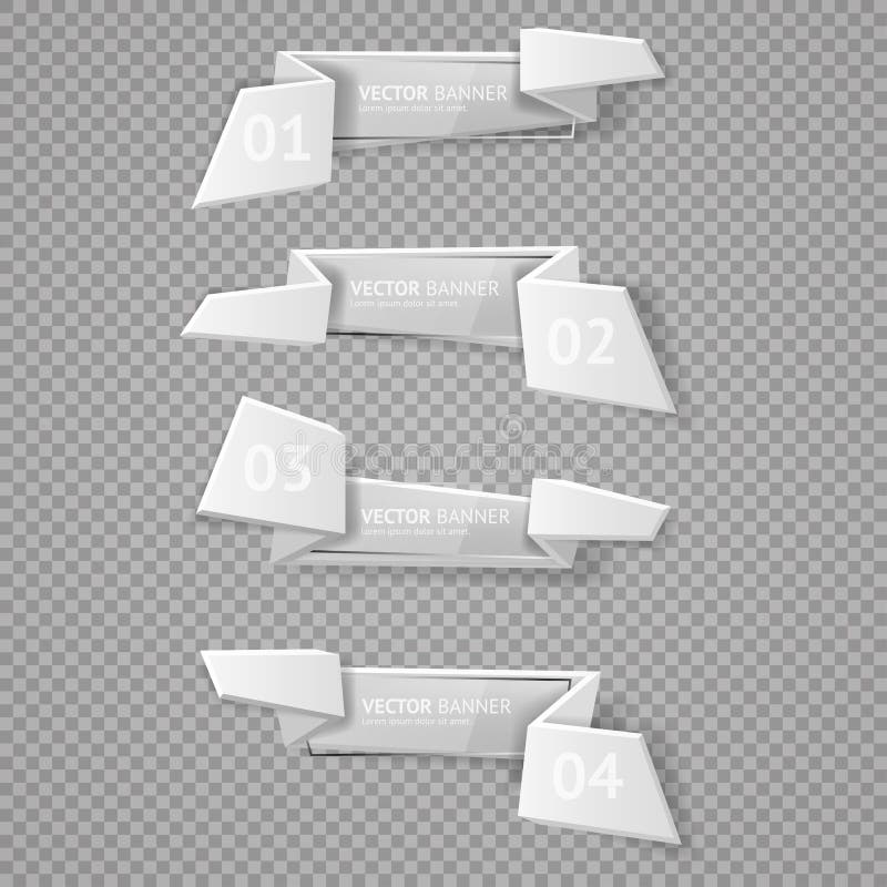 Reflecting Glass Banner. Clear Text Box Banner Stock Vector ...