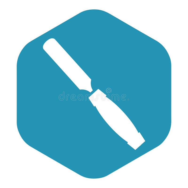 Chisel Icon. Carpenter`s or Joiner`s Manual Cutting Tool for Wood Work ...