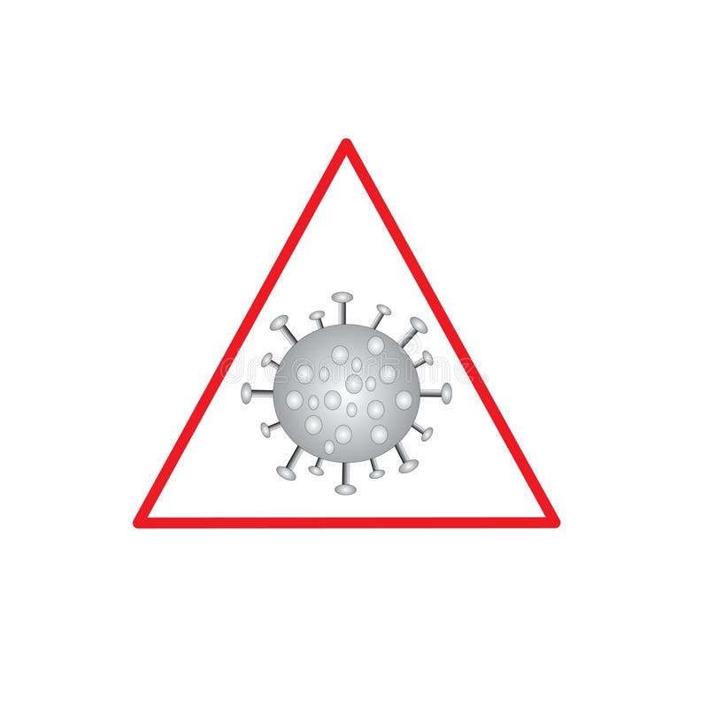 The Coronavirus Sign in the Red Triangle Warns of the Danger of ...