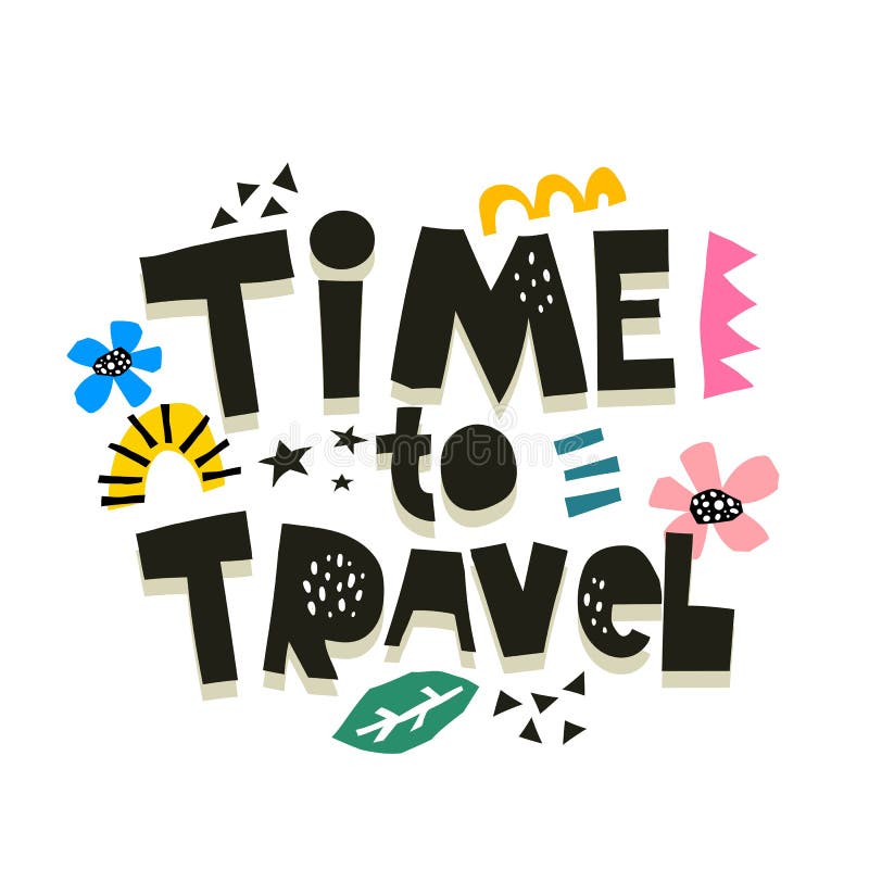 Font Design for Word Play Time with Happy Kids Playing Stock Vector ...