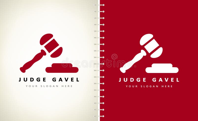 Gavel logo vector stock vector. Illustration of concept - 32529177