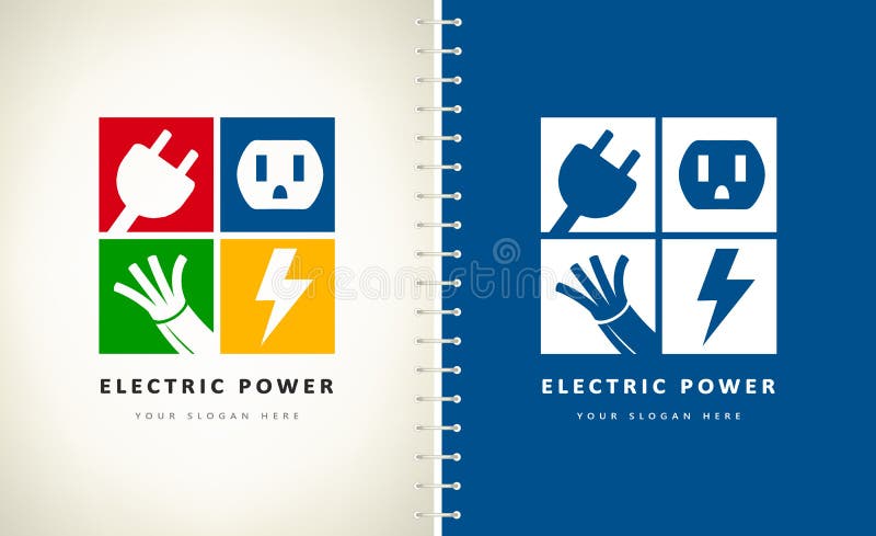 Logo Electrical Equipment and Electricity. Power Plug, Socket ...