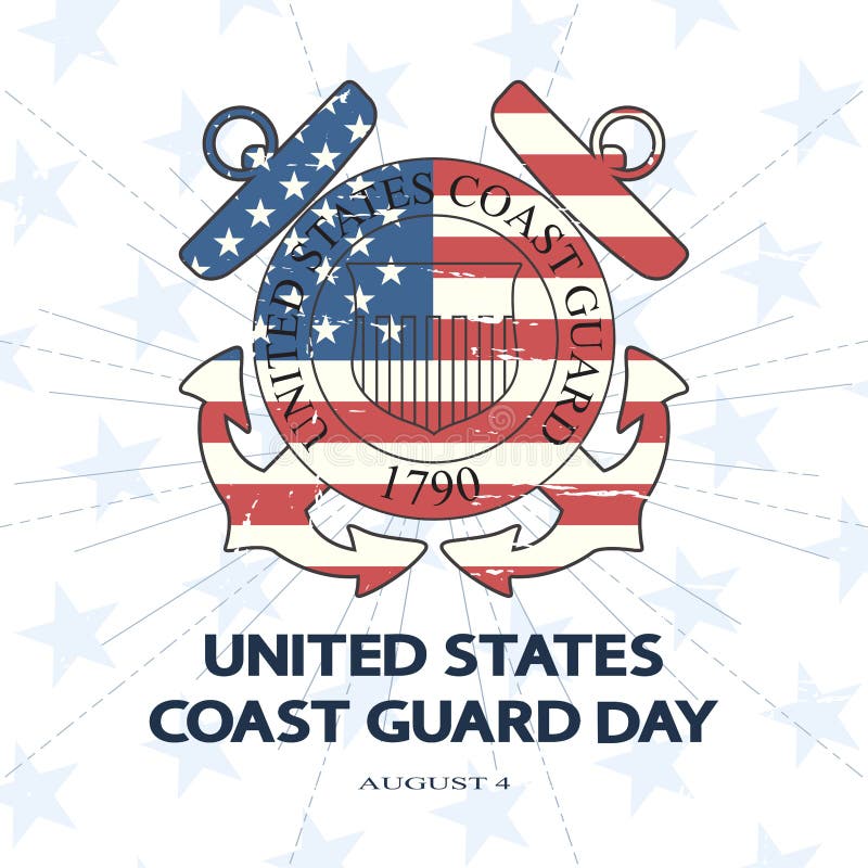 United States Coast Guard Day Banner, Card, Poster. Stock Vector ...