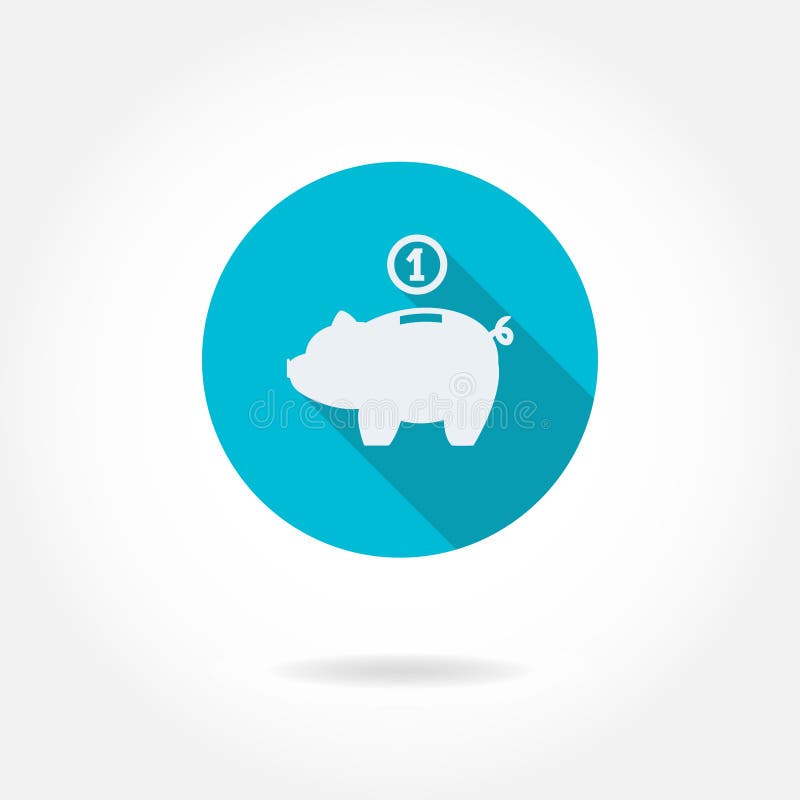 Piggy Bank. Saving Money Icon. Business and Finance Vector Illustration ...