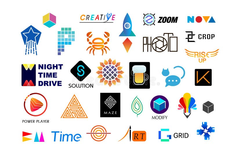 Signs Collection, Editable Different Logo Collection, Stock Vector ...