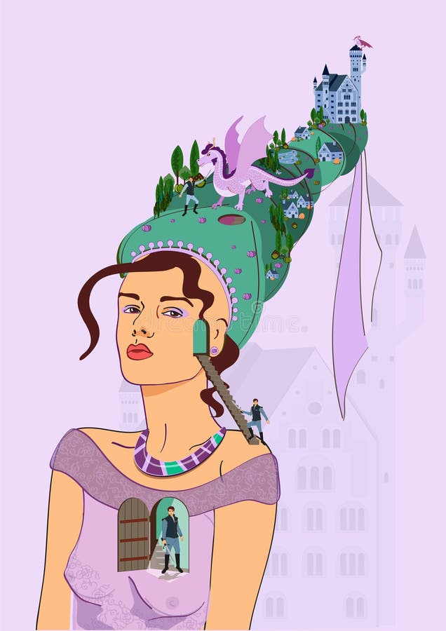 Princess in Waiting stock illustration. Illustration of female - 9861144
