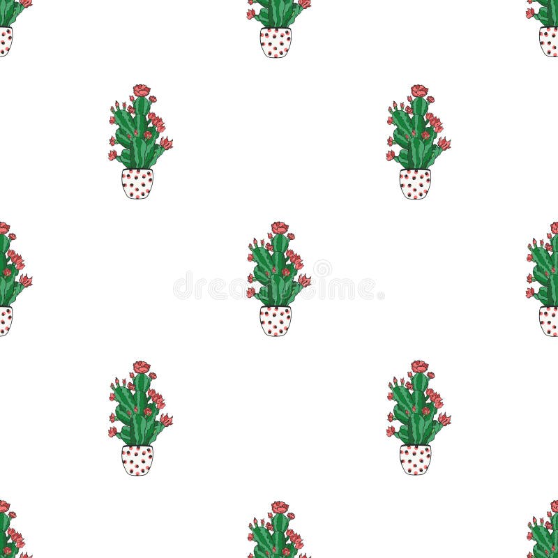 Cactus Repeating Pattern Stock Illustrations – 1,191 Cactus Repeating ...