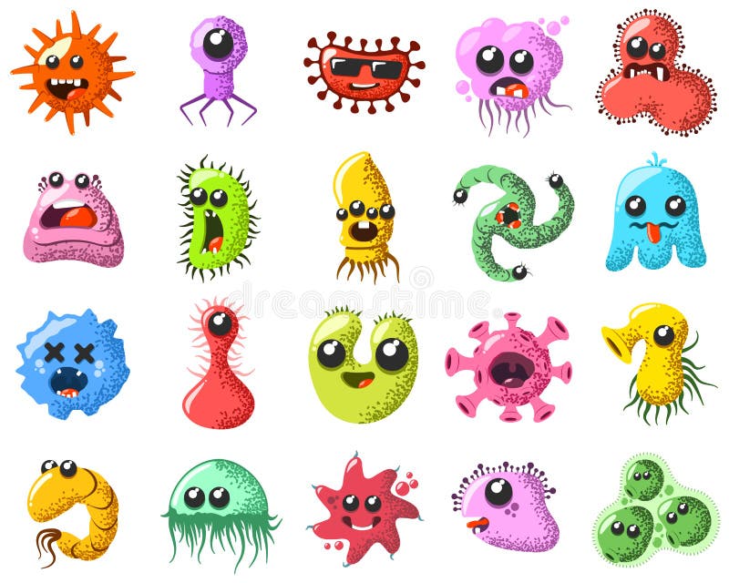 Cartoon Virus Germ Bacteria Stock Illustrations – 9,343 Cartoon Virus ...