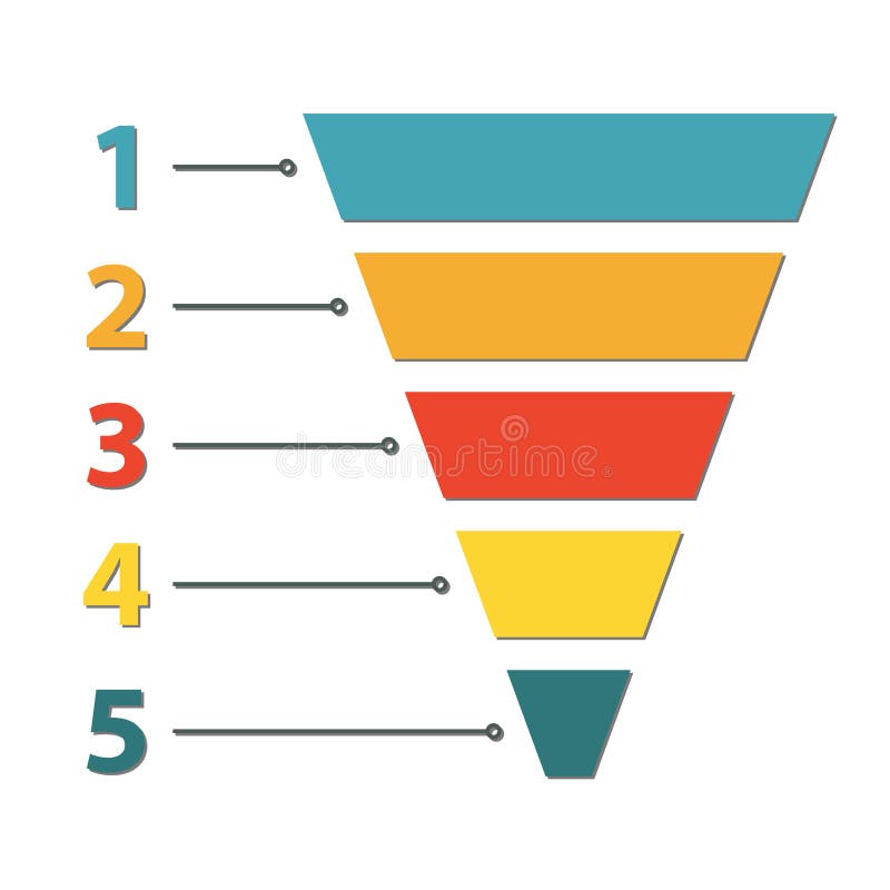 Funnel Symbol. Infographic or Web Design Element. Template for ...