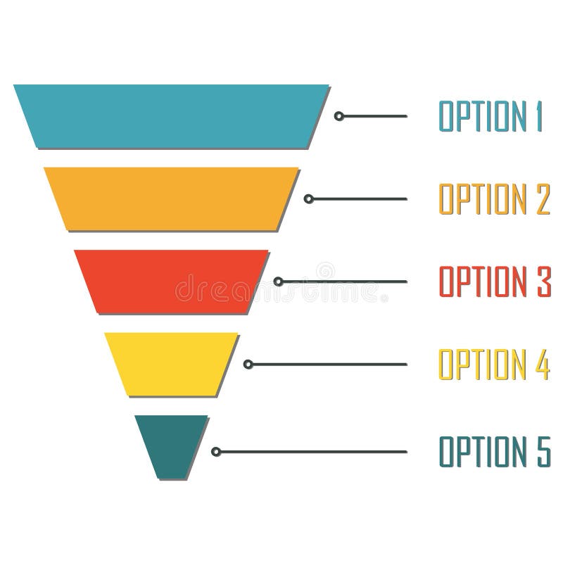 Funnel Symbol. Infographic or Web Design Element. Template for ...