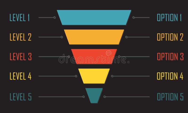 Funnel Symbol. Infographic or Web Design Element. Template for ...