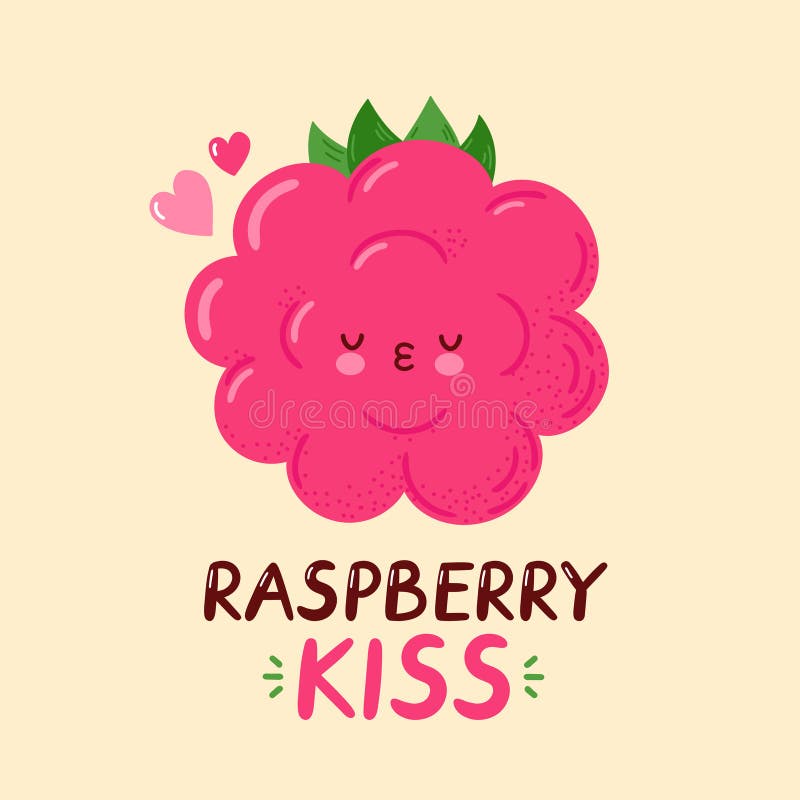 Funny Raspberry Fruit Cartoon Illustration Stock Vector - Illustration ...