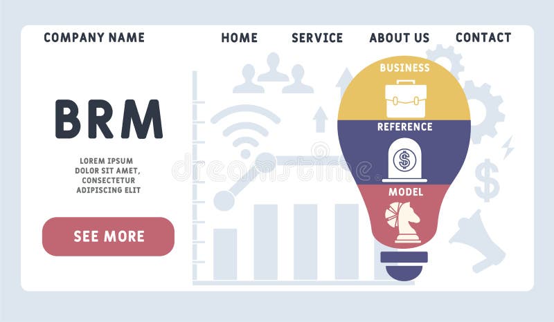 Vector Website Design Template . BRM - Business Reference Model ...