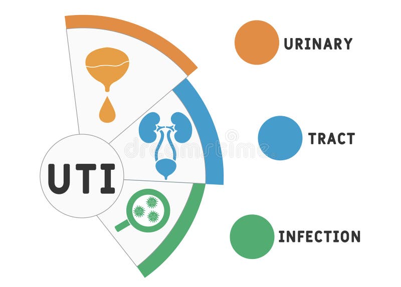 UTI - Urinary Tract Infection Acronym, Medical Concept Background ...