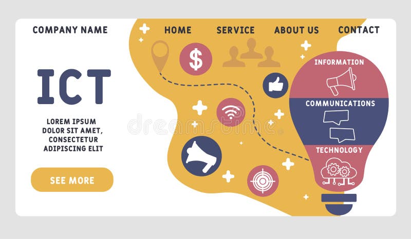 ICT. Information and Communications Technology on Modern Server Room ...