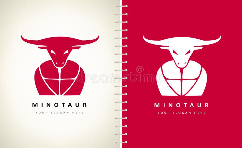 Minotaur logo vector stock vector. Illustration of emblem - 118934082
