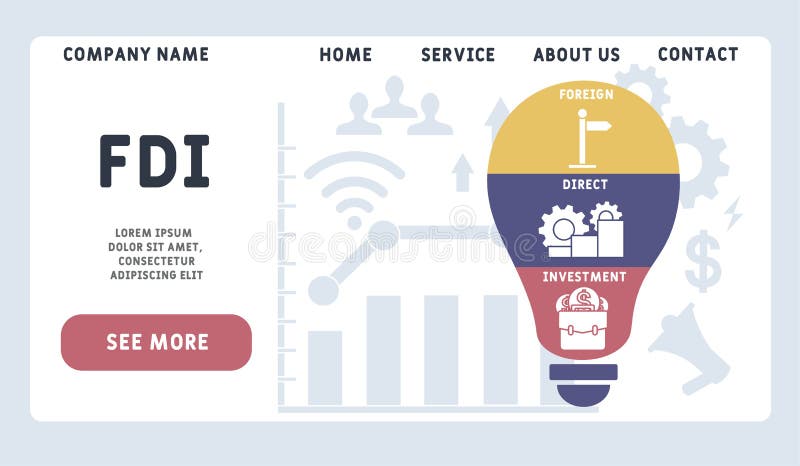 Foreign Direct Investment Icon. International Business, Controlling ...