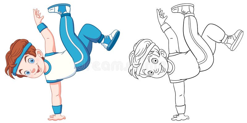 Break Dance Cartoon Stock Illustrations – 546 Break Dance Cartoon Stock ...