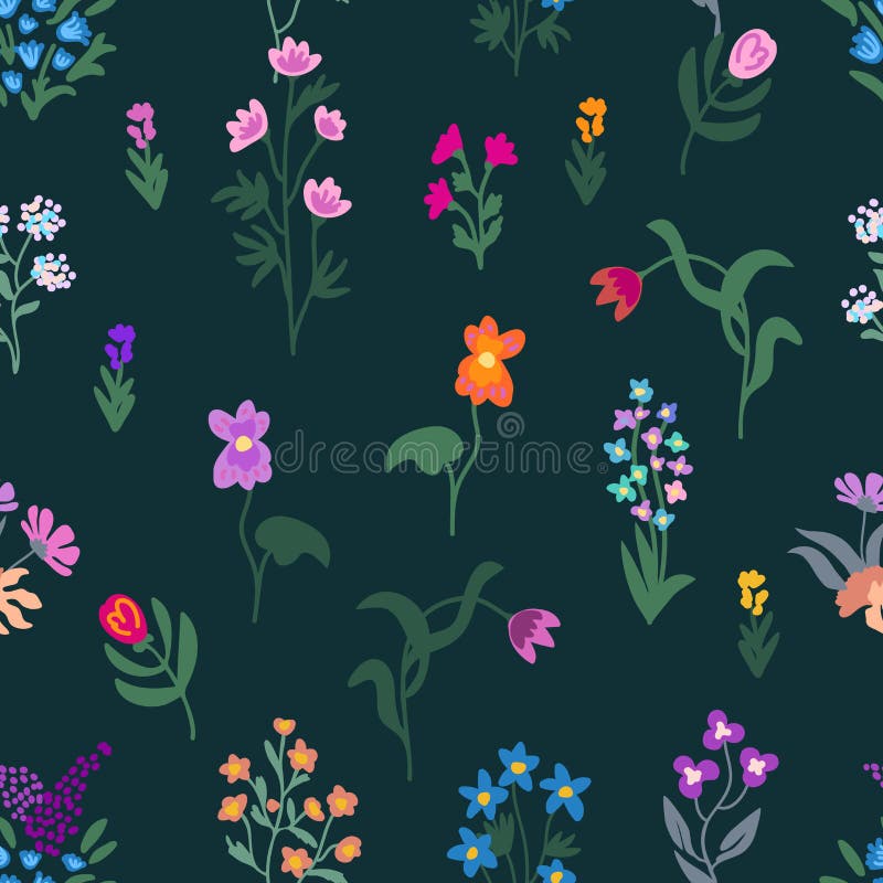 Seamless Vector Pattern in Repeat. Stock Vector - Illustration of ...