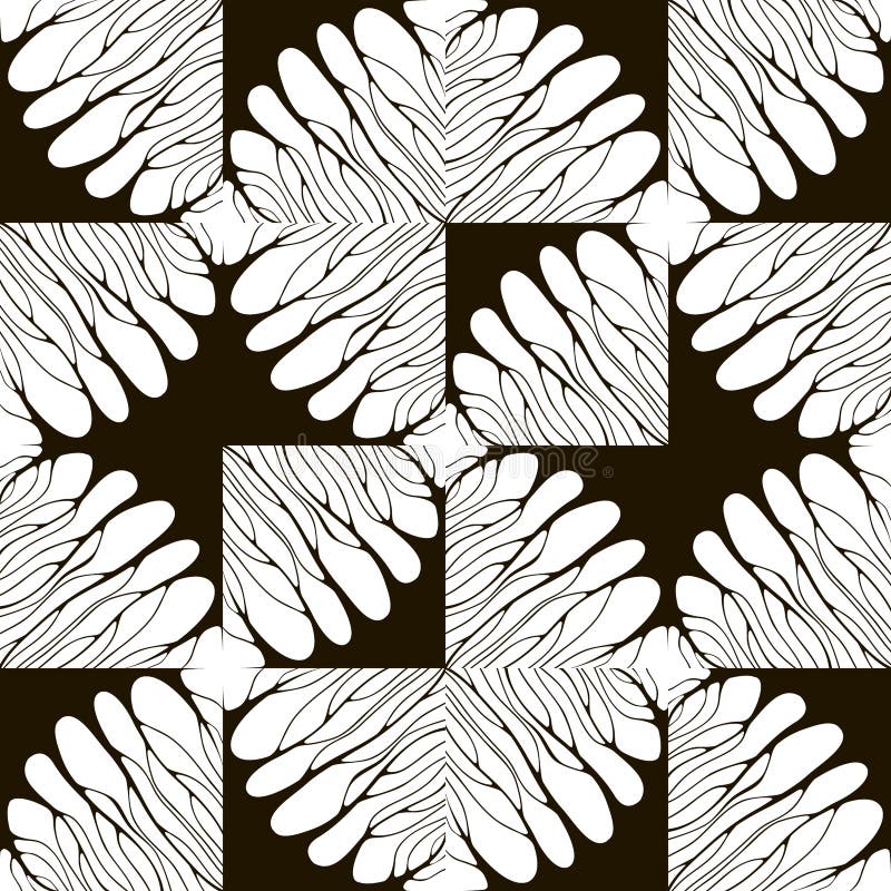 Geometric Texture with Curved Lines Like Silhouettes of Trees. Stock ...