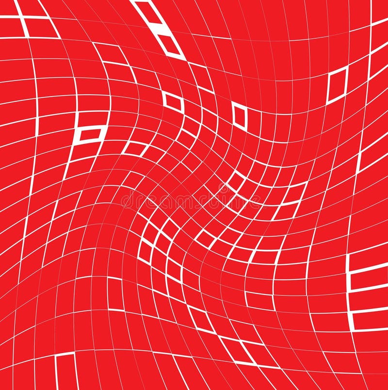 Abstract Background with Pattern of Red Squares Stock Illustration ...