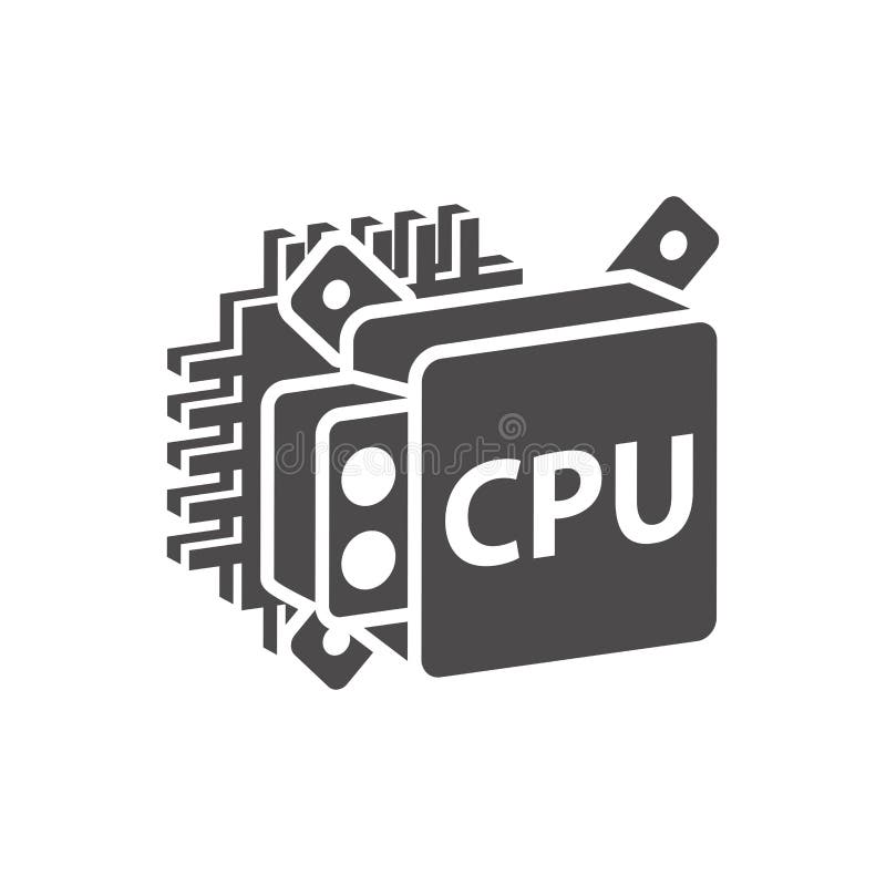 Liquid Cooling System for PC Icon. Stock Vector - Illustration of ...