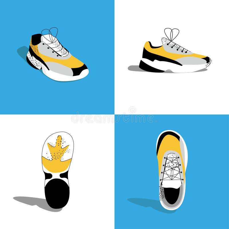 Sneakers Front Vector Stock Illustrations – 602 Sneakers Front Vector ...