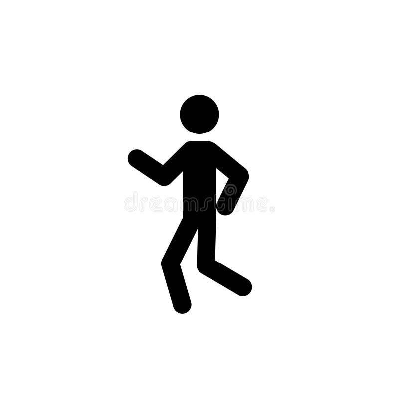 Figure Sketch, Silhouette of a Moving Person Stock Vector ...