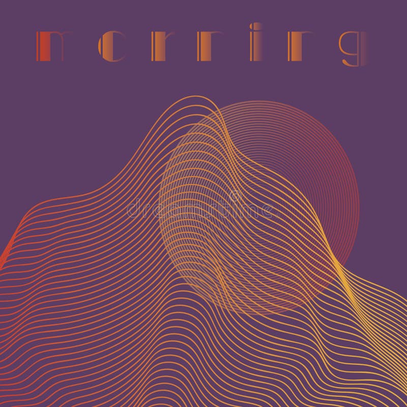 Illustration for Album, Vinyl or Magazine Cover Stock Illustration ...