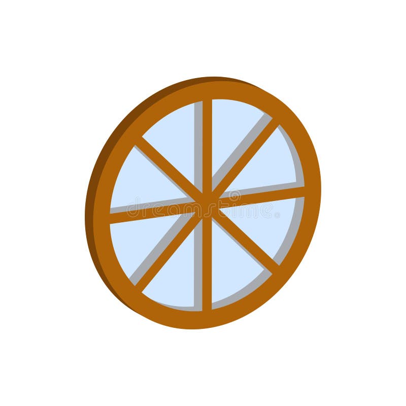 Window Icon.Isometric and 3D View. Stock Vector - Illustration of ...