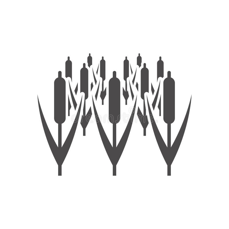 Reed Icon in Flat Style.Vector Illustration. Stock Vector ...