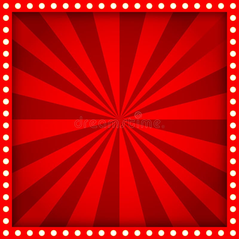Bright Red Circus Background Template Stock Vector - Illustration of ...