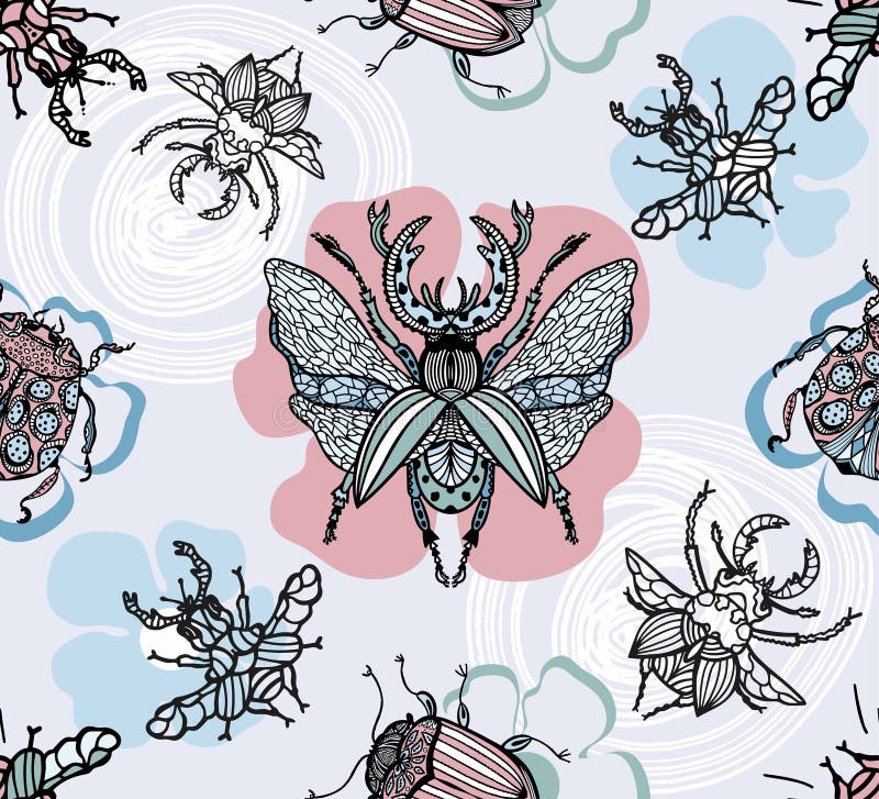 Crawling insects Frame stock vector. Illustration of wire - 3367431