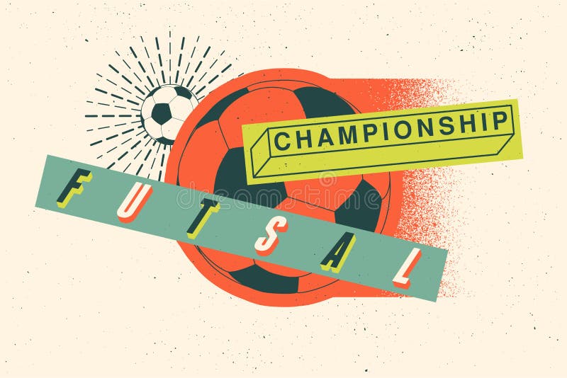 Futsal Championship Poster, Logo, Emblem Design. Vector Illustration ...