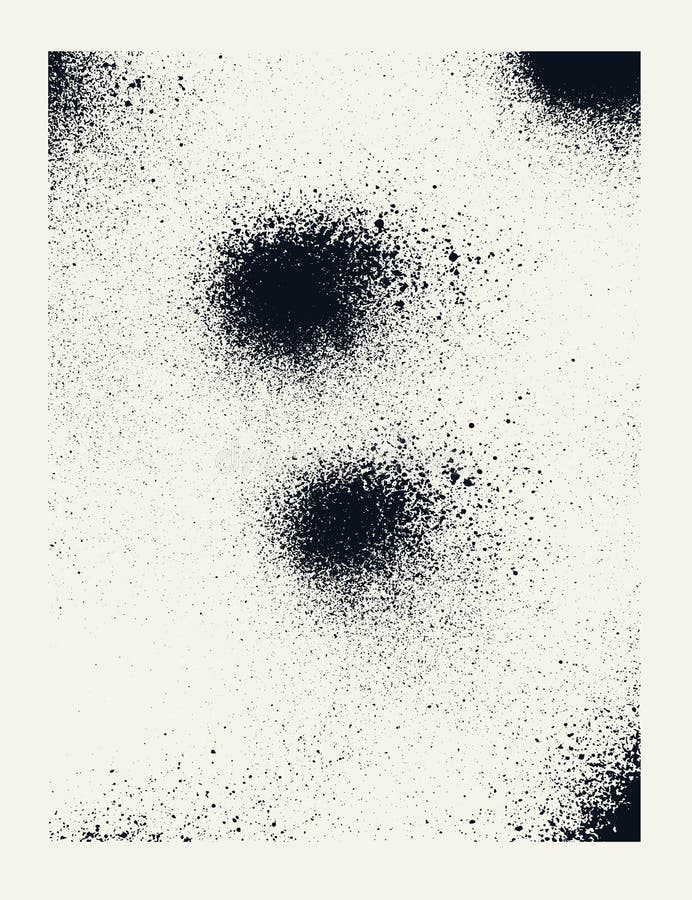 Monochrome Black and White Splash Stains Grunge Textured Abstract ...