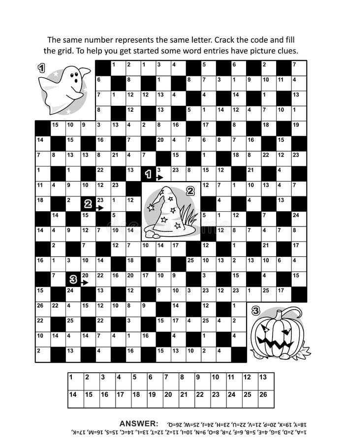 Happy Halloween Word Search Puzzle. October Crossword Game. Stock ...