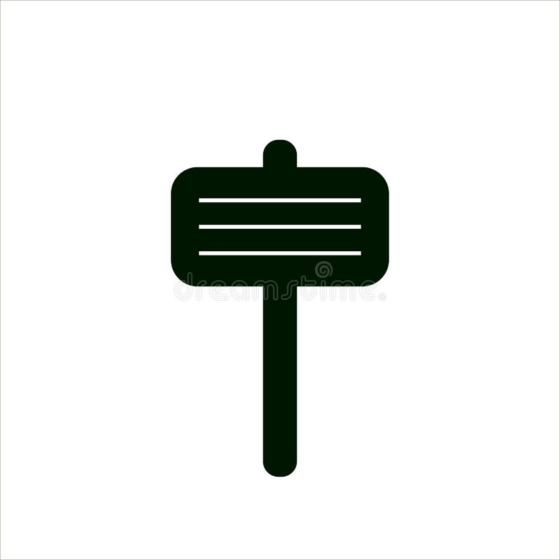 Road Sign, Table with Designation, Banner Icon Vector Stock Vector ...