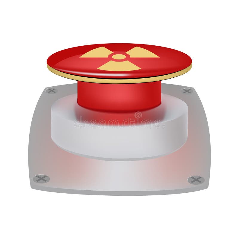 Nuclear Button. the Danger of Nuclear War Stock Vector - Illustration ...