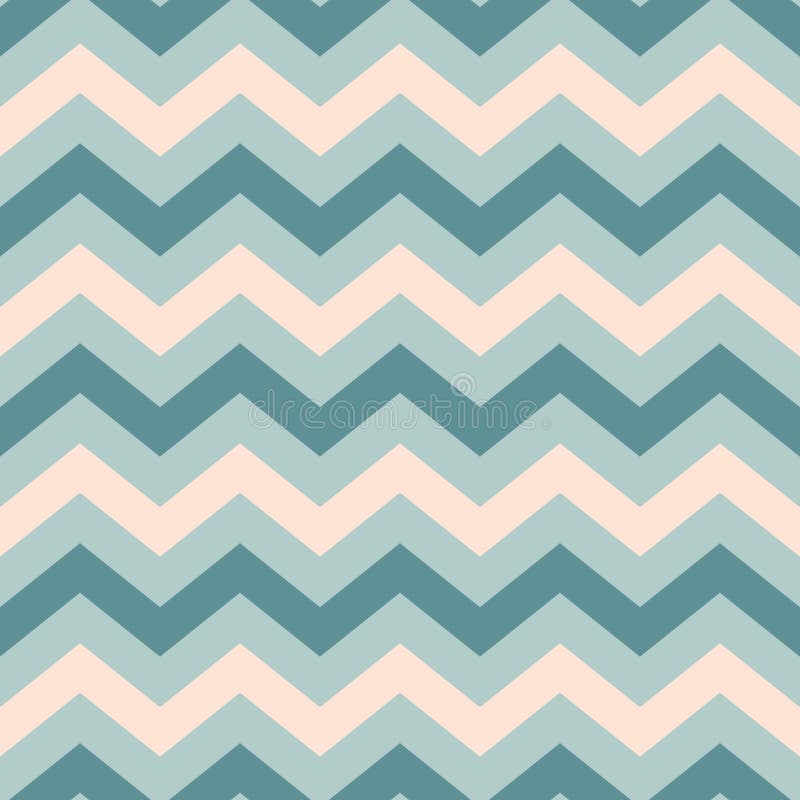 Seamless Pattern with Abstract Blue Zigzag Herringbone Ornament. Stock ...