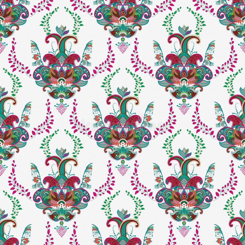 Seamless Geometrical Abstract Traditional Pattern Stock Illustration ...