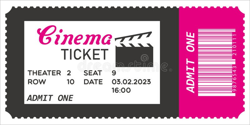 Ticket Admit. Admit One Ticket Icons. Stock Vector - Illustration of ...