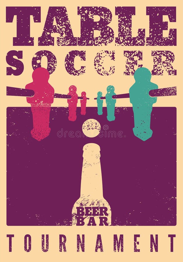 Foosball Poster Stock Illustrations – 72 Foosball Poster Stock ...
