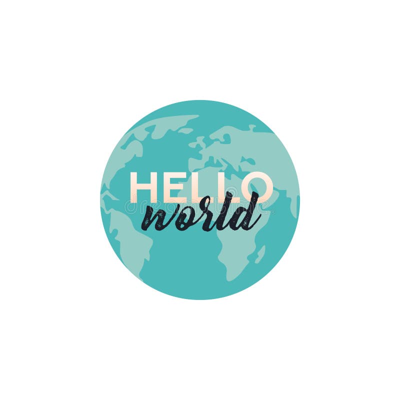 Travel Sticker. Modern Flat Vector Concept Illustrations. Globe with ...