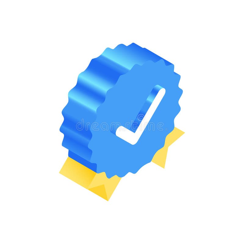 Isometric Icon. Modern Flat Vector Illustration. Quality Sign. Social ...