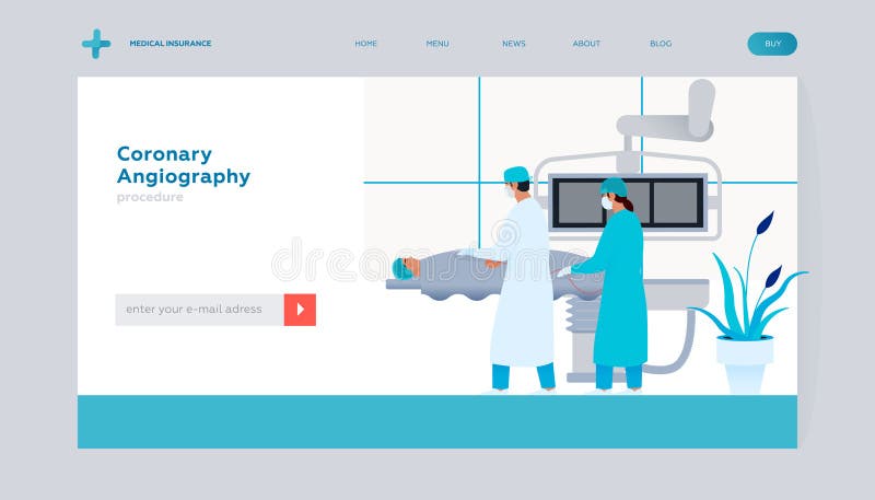 Coronary Angiography Procedure. Medical Equipment. Doctor and Nurse Do ...