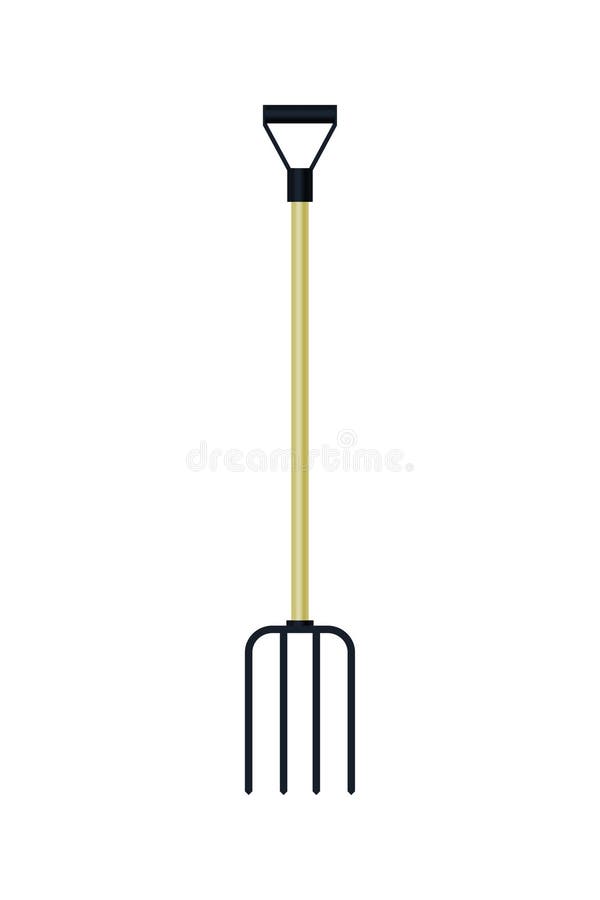 Pitchfork. Modern Flat Vector Illustration. Gardening Tools. Social ...