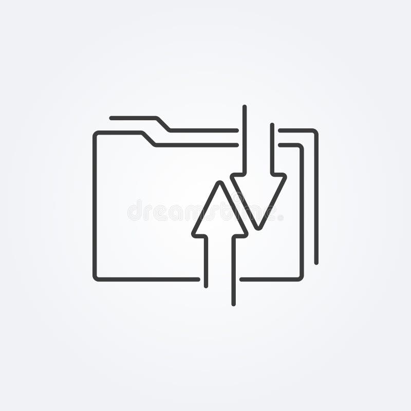 Folder Icon Set for File and Documents. Vector Illustration Stock ...