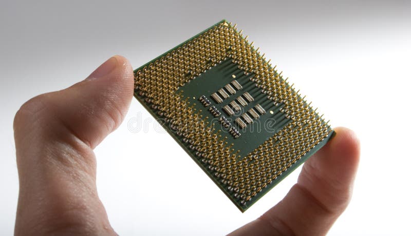 показ C.P.U. стоковое изображение. изображение насчитывающей технология ...